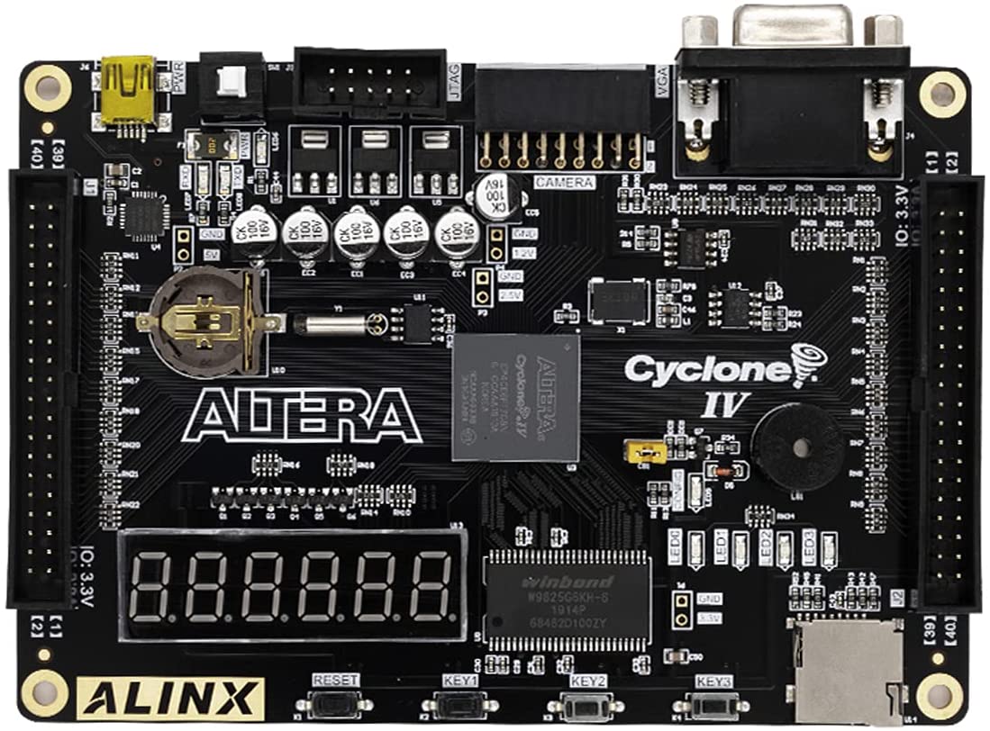 ALINX AX4010: INTEL ALTERA Cyclone IV EP4CE10 FPGA Development Board – CodeRobin FPGA